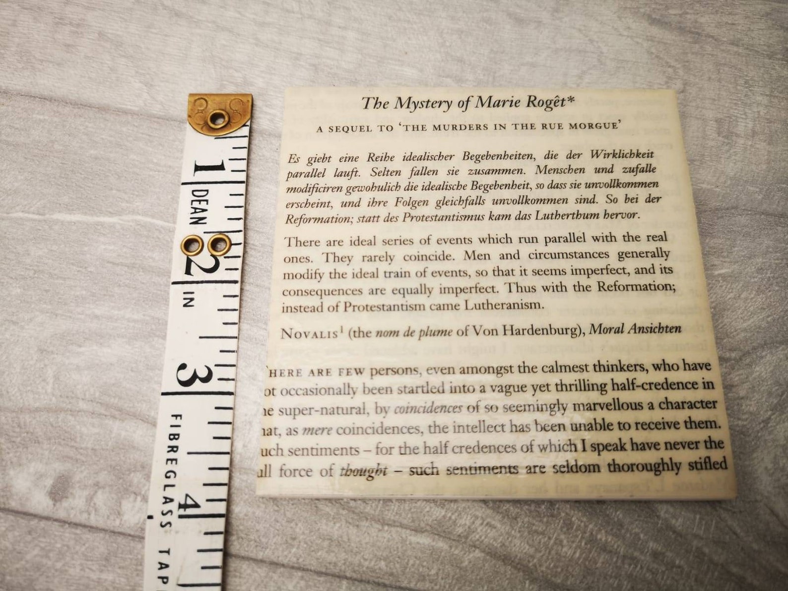 Edgar Allan Poe Book Page Tile Coasters Gothic Horror | Etsy