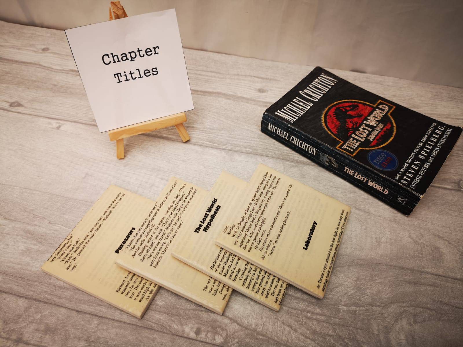 Jurassic Park Book Page Tile Coasters Unique housewarming | Etsy