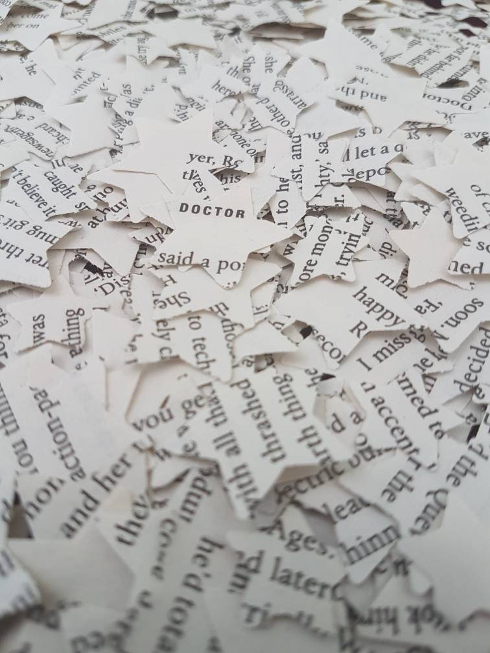 Doctor Who Book Page Wedding Table Confetti Decoration Hearts | Etsy