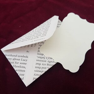 Sherlock Holmes Book Page Mini Envelopes, Victorian Wedding Notelet ...