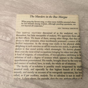 Edgar Allan Poe Book Page Tile Coasters, Gothic Horror Literature ...