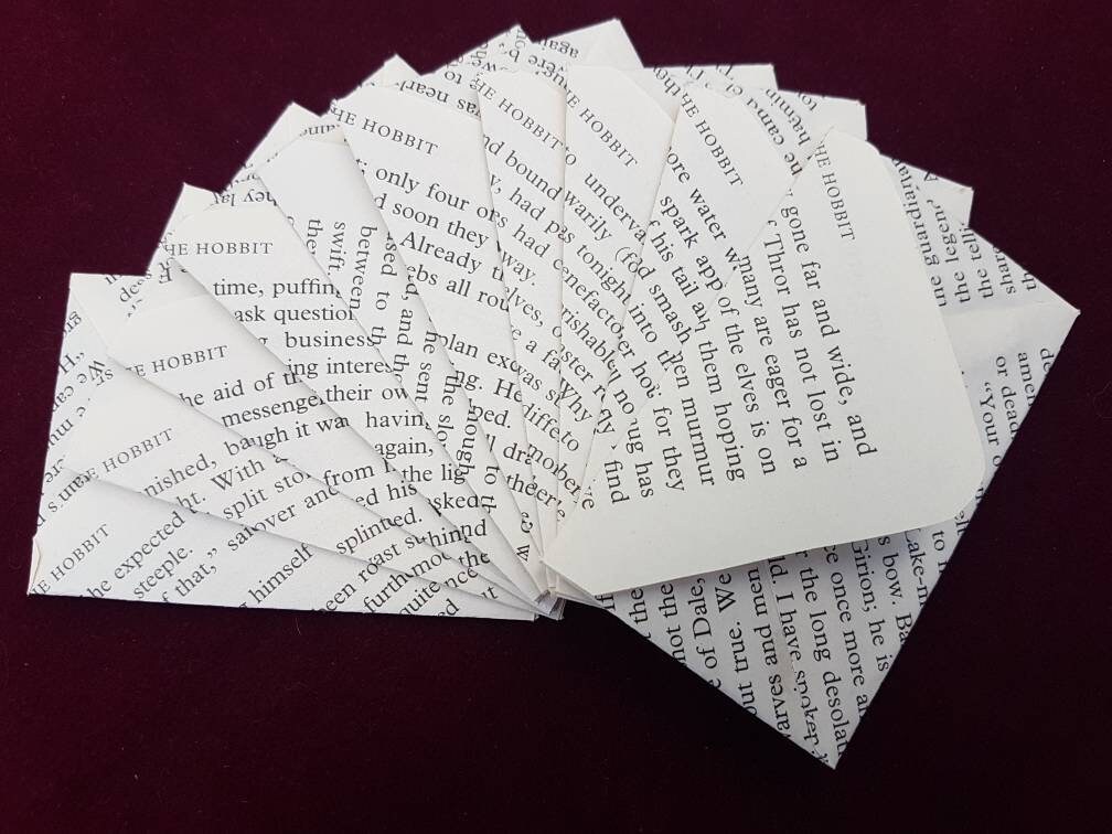 Lord of the Ring Envelopes, 10 Mini Envelopes, Hobbit Place Cards ...