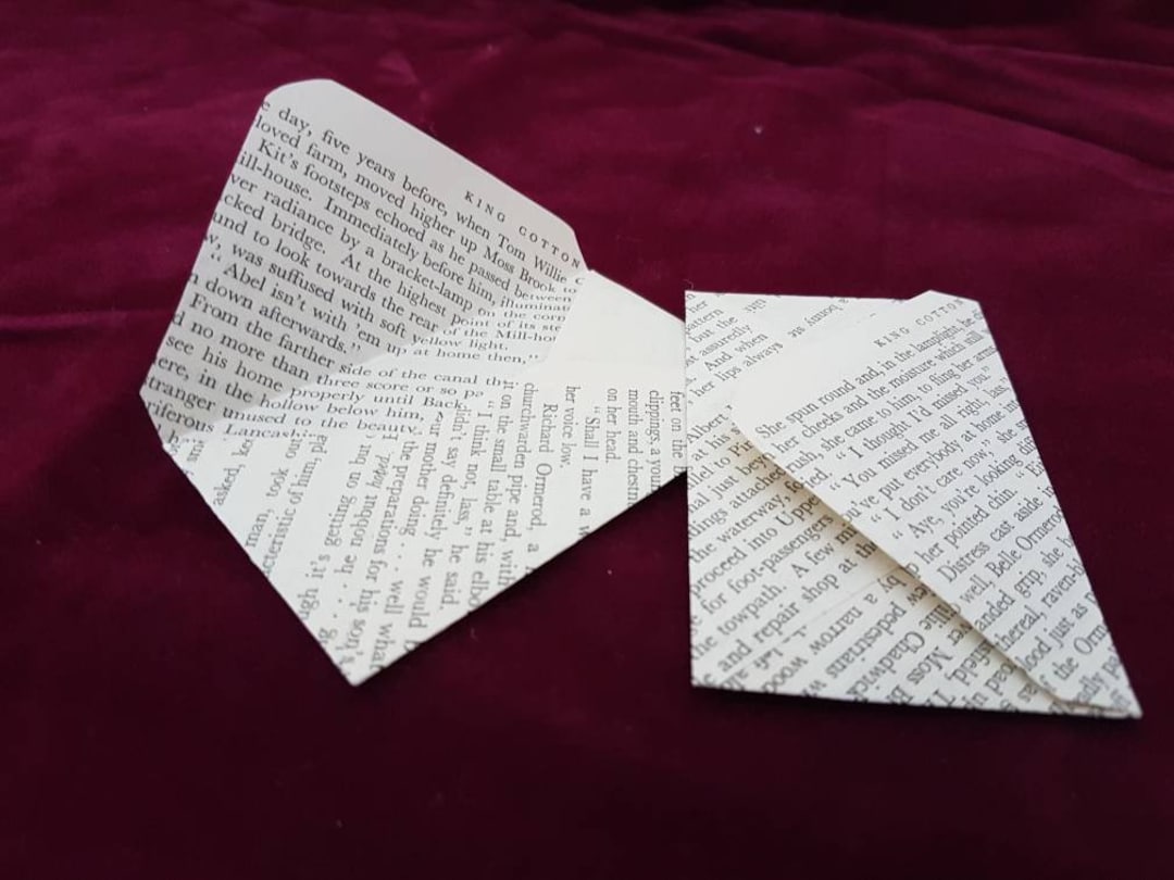 Vintage Book Envelopes, 10 Mini Envelopes, Mini Paper Envelopes ...