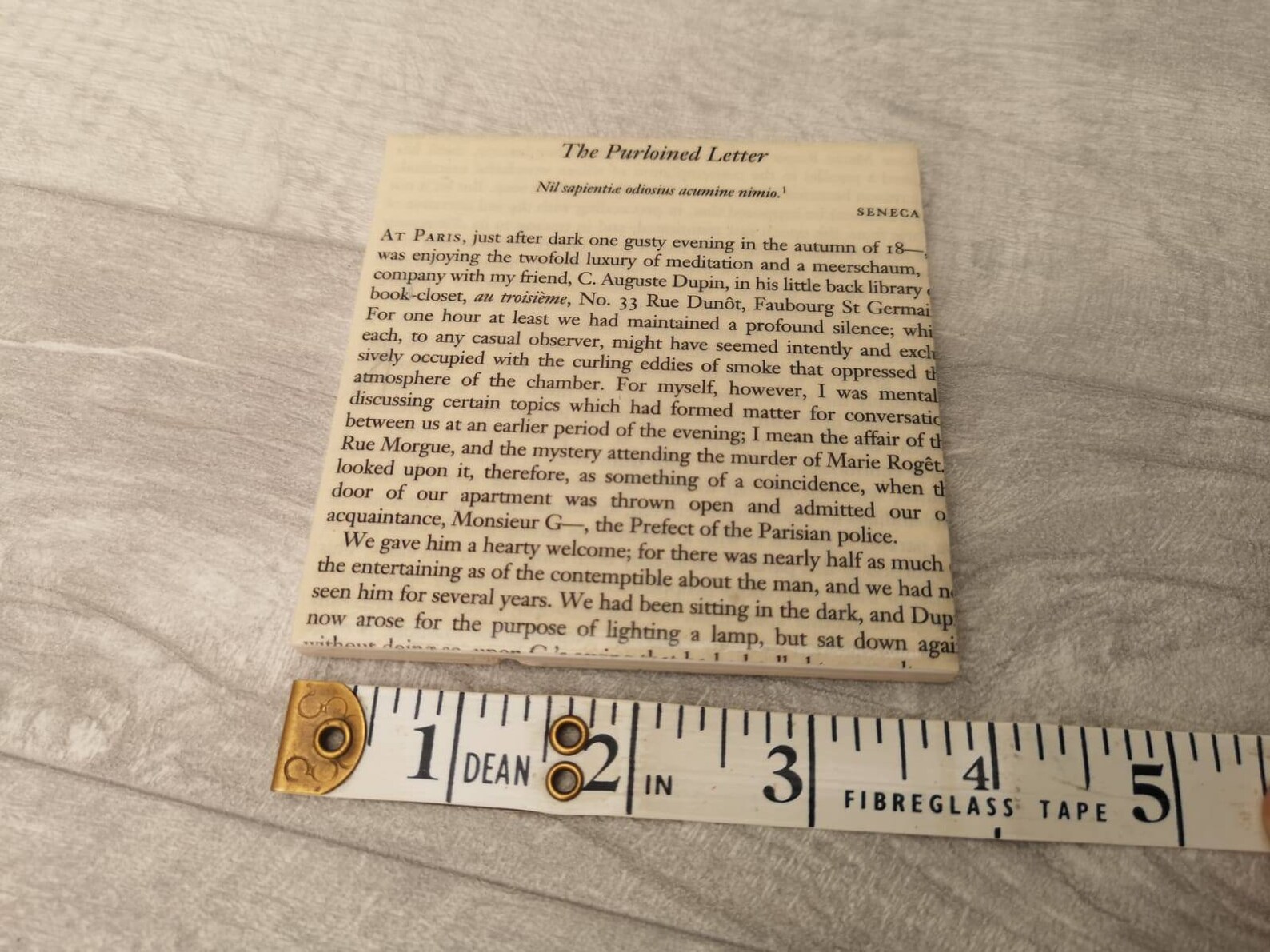 Edgar Allan Poe Book Page Tile Coasters Gothic Horror | Etsy