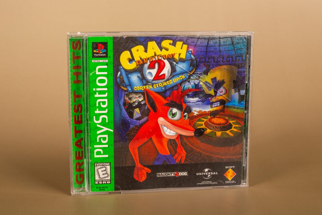Vintage PS1 Crash Bandicoot 2 Cortex Strikes Back Greatest Hits - Etsy