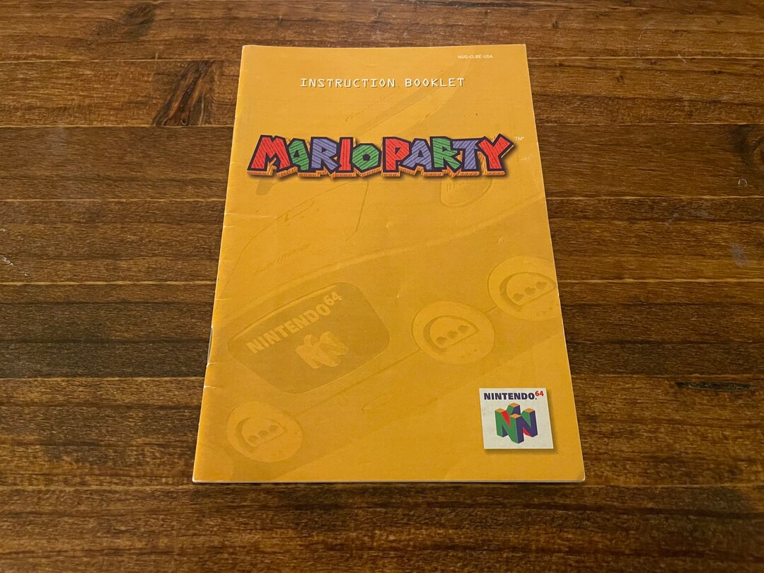 Original N64 Mario Party Instruction Booklet Manual - Etsy