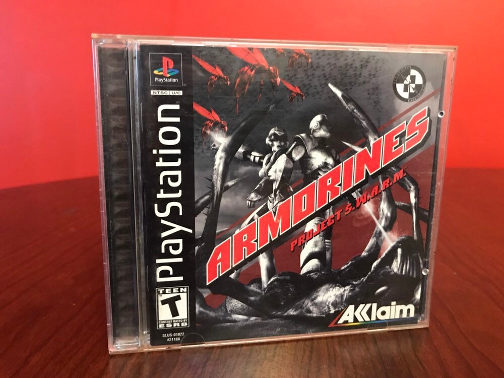 Vintage Playstation 1 Armorines Game Complete not a Reproduction PS One ...