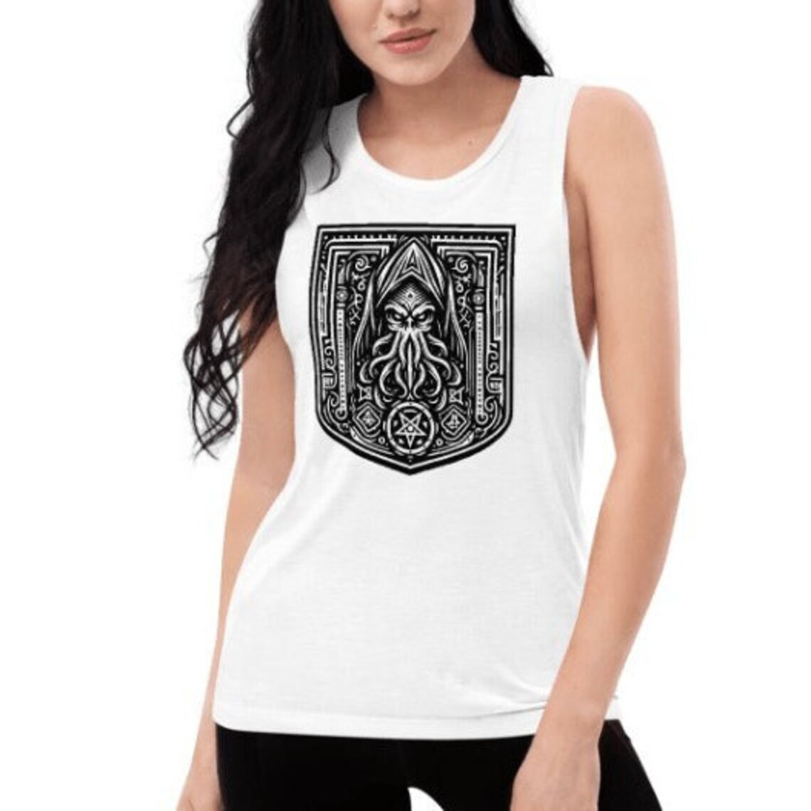 Kraken Cthulhu Emblem SVG PNG, Cthulhu Vector, Cthulhu Outline, Cthulhu ...