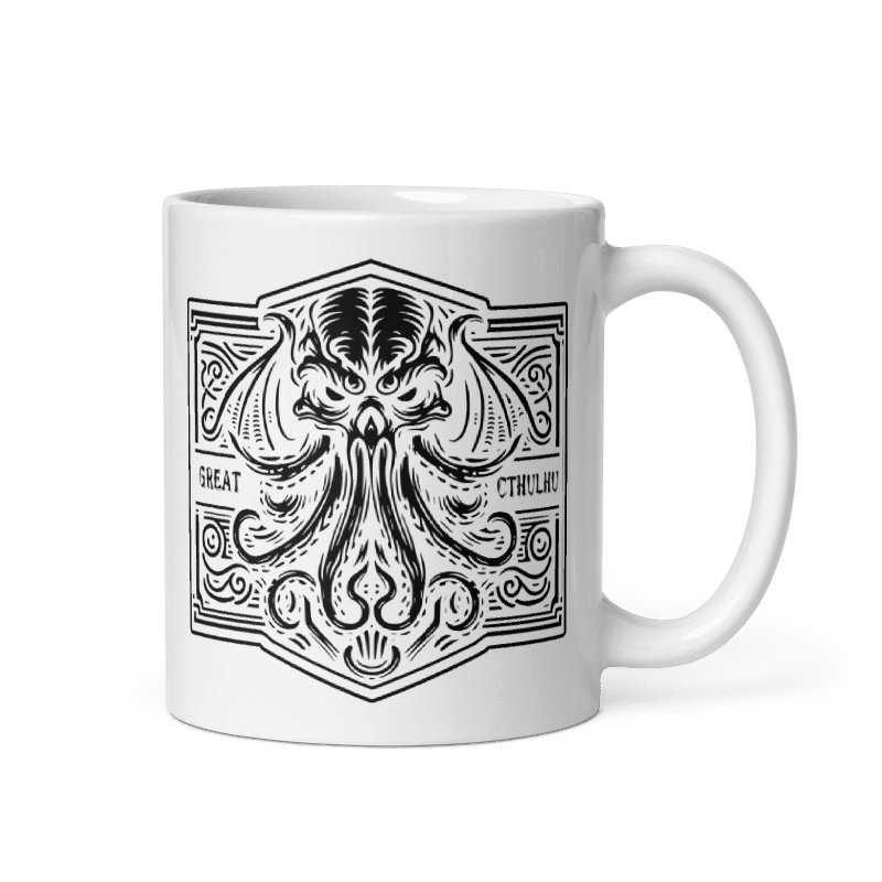 Cthulhu Emblem SVG PNG Kraken Lovecraf Call of Cthulhu Vector H. P ...