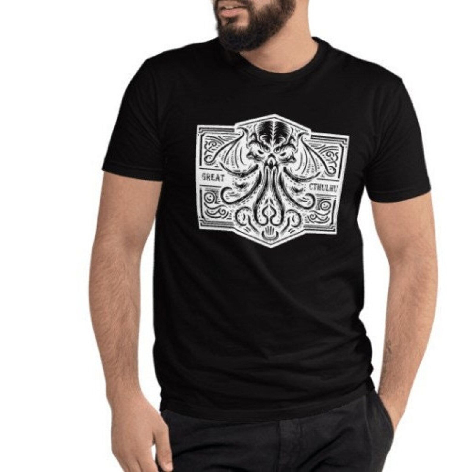 Cthulhu Emblem SVG PNG Kraken Lovecraf Call of Cthulhu Vector H. P ...