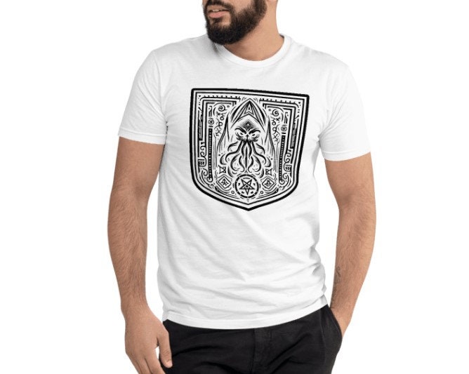 Kraken Cthulhu Emblem SVG PNG, Cthulhu Vector, Cthulhu Outline, Cthulhu ...