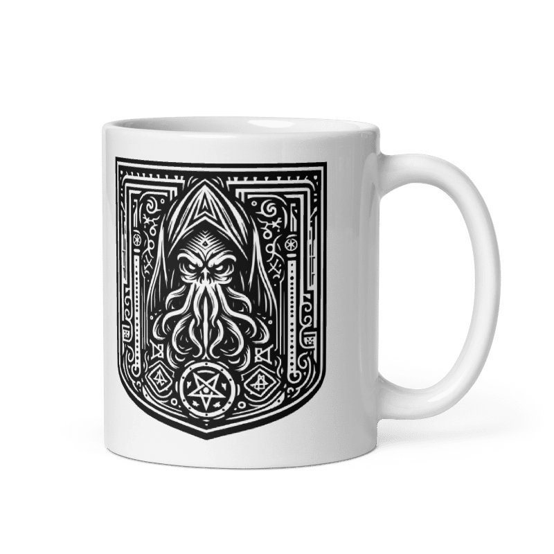 Kraken Cthulhu Emblem SVG PNG, Cthulhu Vector, Cthulhu Outline, Cthulhu ...