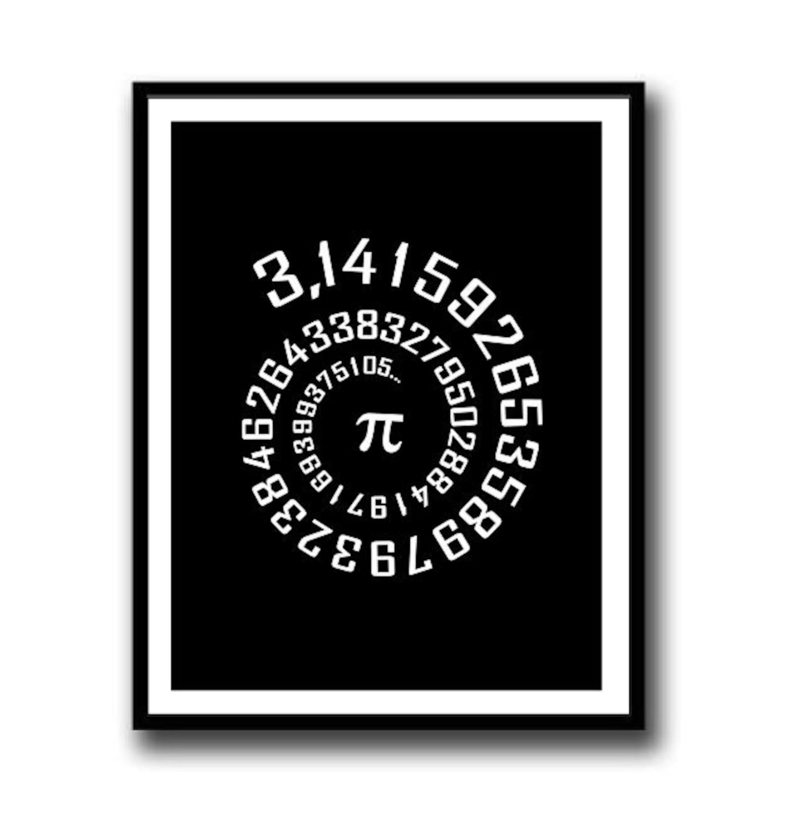 Pi Poster Printable, Pi Number Poster, Math Printable, Math Teacher ...