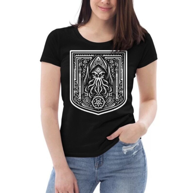 Kraken Cthulhu Emblem SVG PNG, Cthulhu Vector, Cthulhu Outline, Cthulhu ...