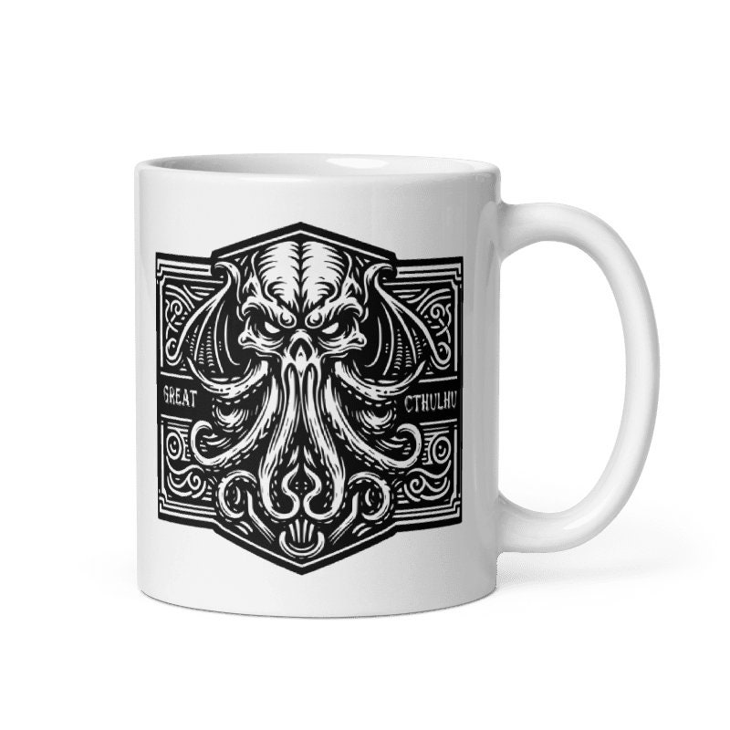 Cthulhu Emblem SVG PNG Kraken Lovecraf Call of Cthulhu Vector H. P ...