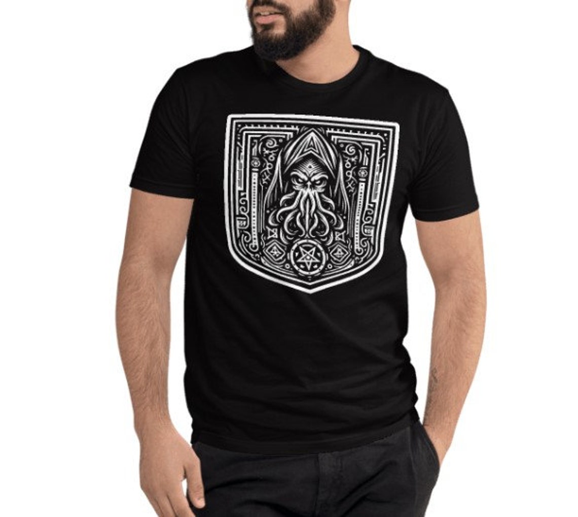 Kraken Cthulhu Emblem SVG PNG, Cthulhu Vector, Cthulhu Outline, Cthulhu ...