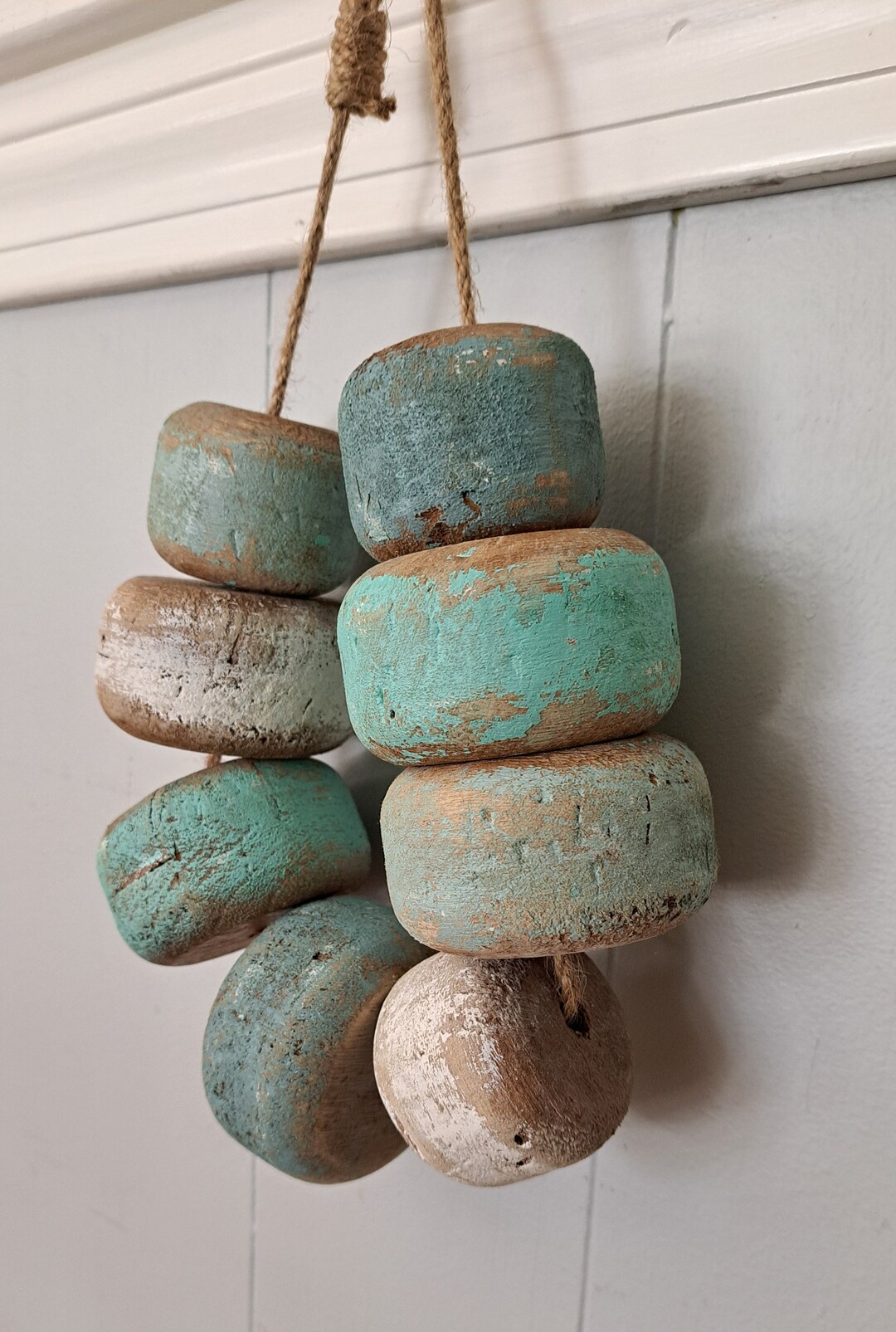 Fishing Float,nautical Decor,buoy Float,garland,coastal,wood,seaglass ...