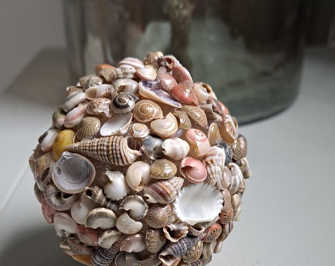 Nautical Decor,shell Ball,decorative Ball,seashell Ball,beach Decor ...