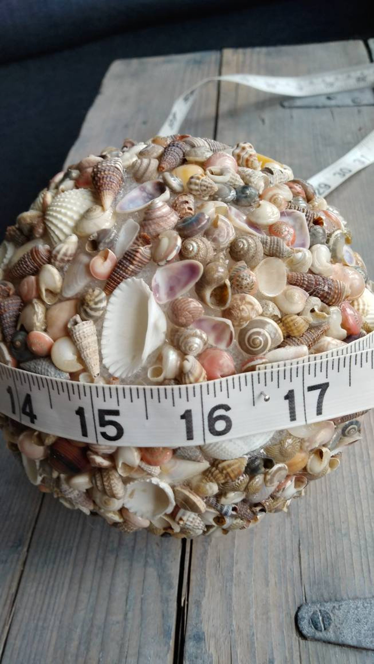 Nautical Decorshell Balldecorative Ballseashell Ballbeach - Etsy