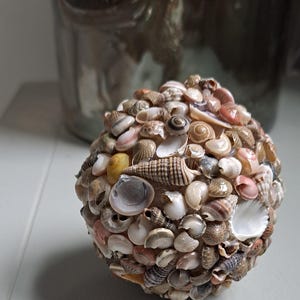 Nautical Decor,shell Ball,decorative Ball,seashell Ball,beach Decor ...