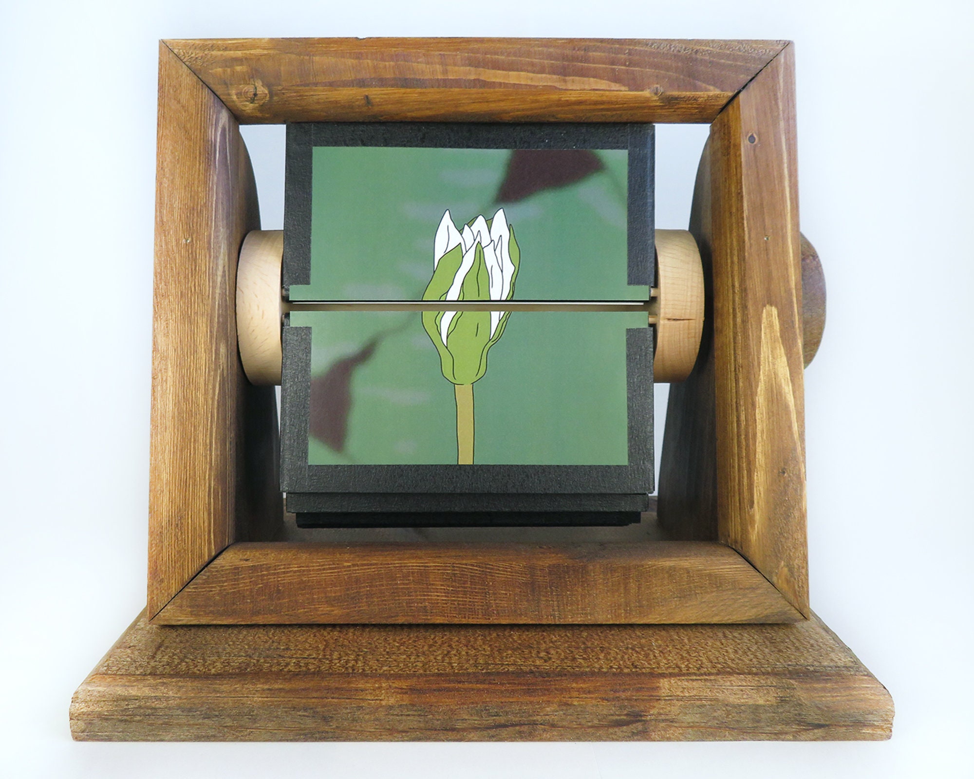 FLOWER Flipbook Framed Wood White Purple Orange Pink - Etsy