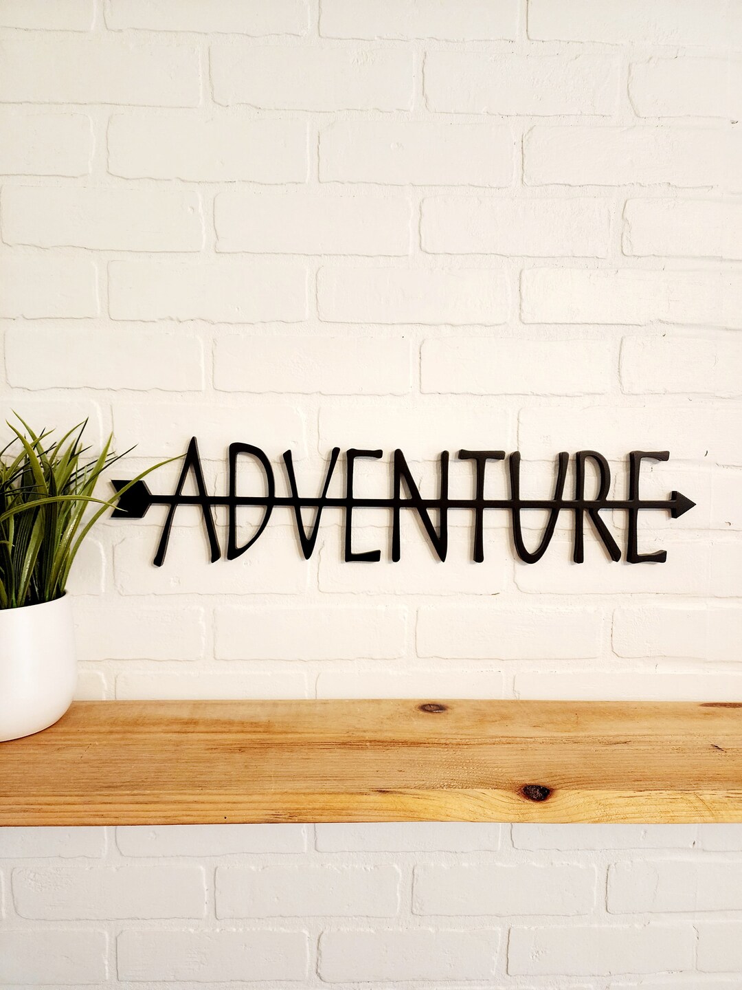 Adventure Sign, Arrow Wall Decor, Adventure Word Cutout, Travel Wall ...