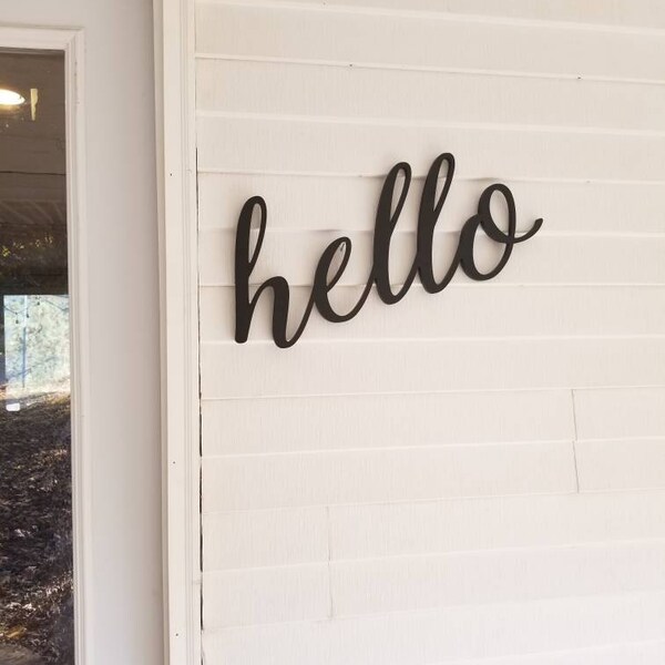 Hello Sign - Etsy