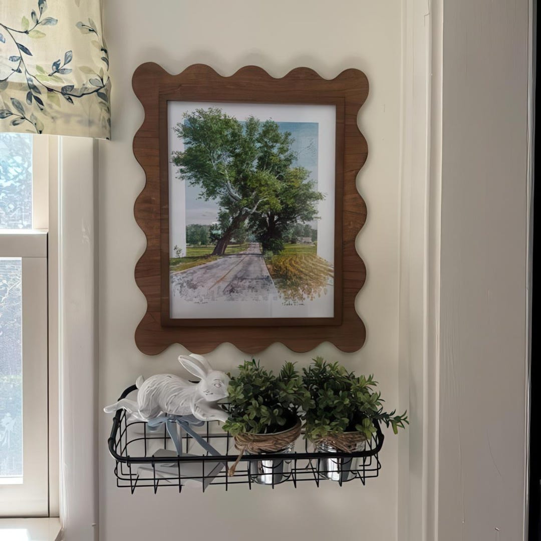 Wavy Picture Frame - Handmade Picture Frame - Etsy
