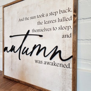 Fall Wood Sign, Fall Mantle Decor, Farmhouse Fall Sign, Minimal Fall ...