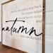 Fall Wood Sign, Fall Mantle Decor, Farmhouse Fall Sign, Minimal Fall ...