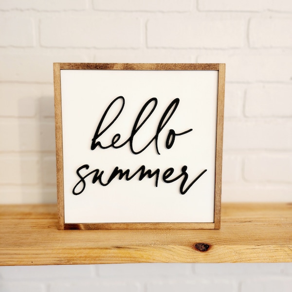 Wooden Summer Signs - Etsy