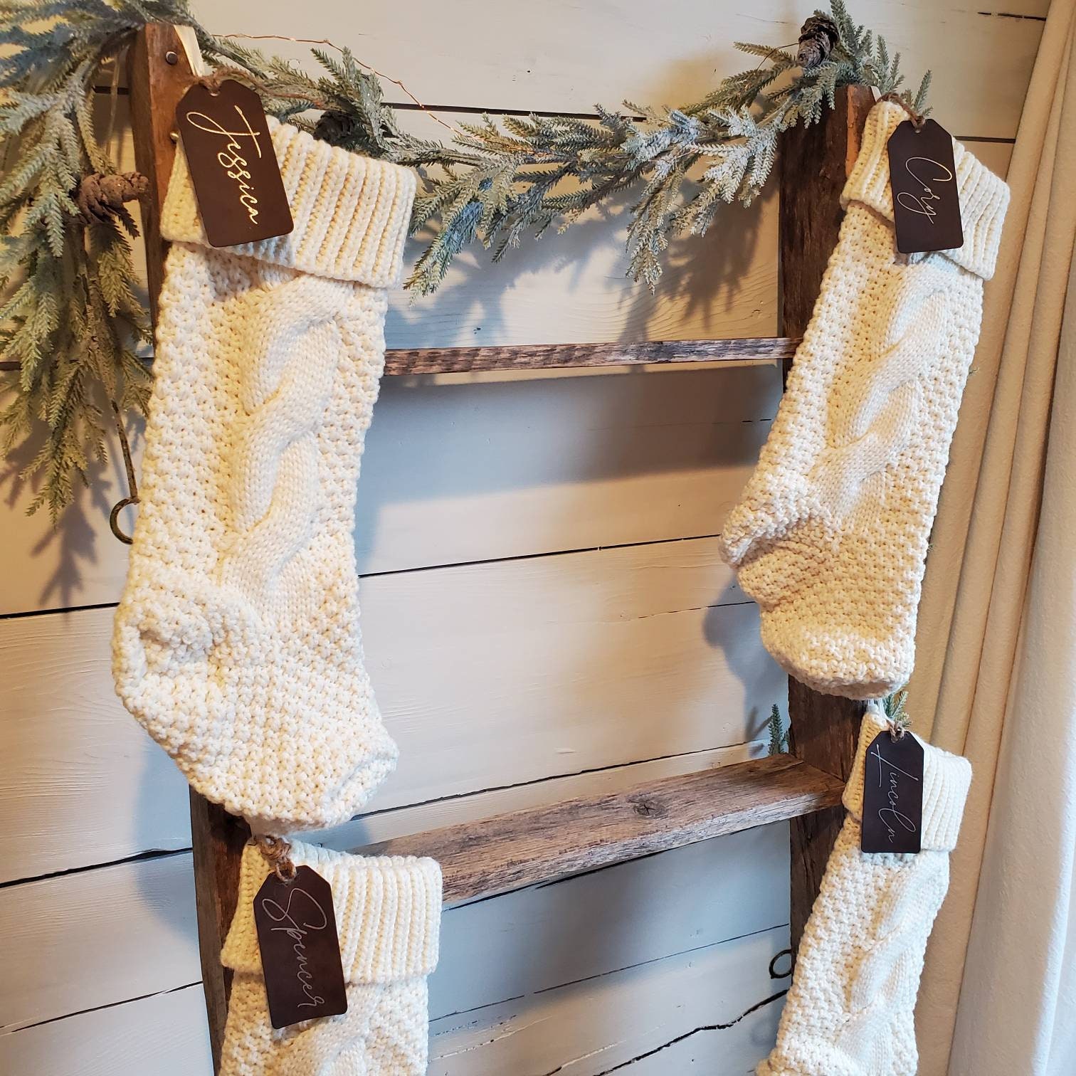 Personalized Christmas Stocking Tags Christmas Gift Tags - Etsy