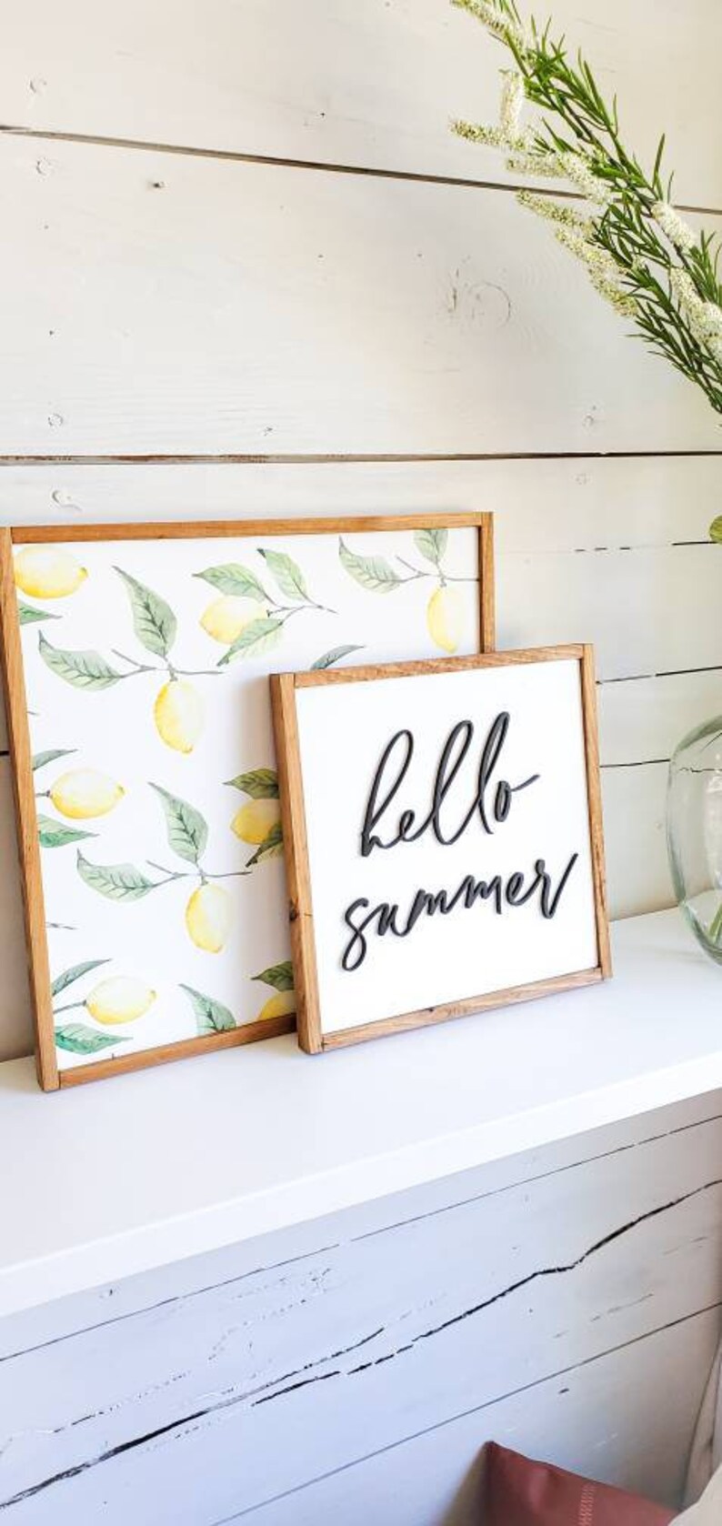 Hello Summer Wood Signs Lemon Sign Summer Decorations Wood - Etsy