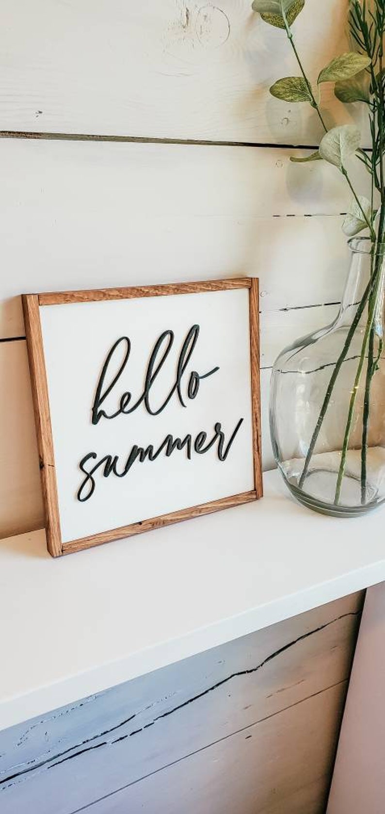Hello Summer Wood Sign Summer Decor Wooden Signs Farmhouse - Etsy