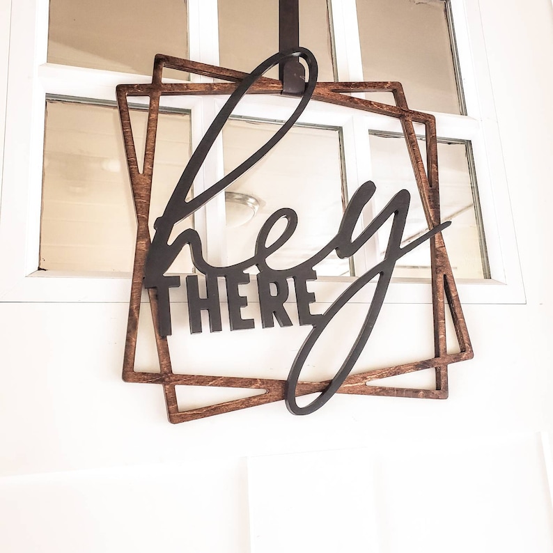 Front Door Sign Hey There Sign Front Door Decor - Etsy