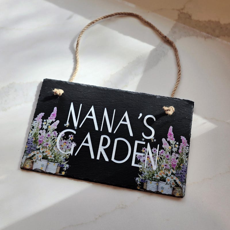 Slate Outdoor Hanging Sign - Etsy