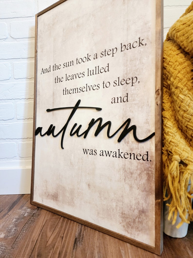 Fall Wood Sign Fall Mantle Decor Signs for Fall Fall Home - Etsy