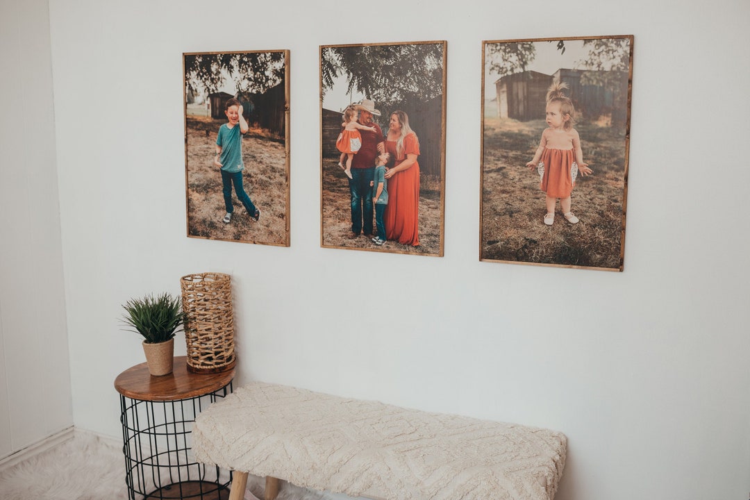 Custom Photo Print on Wood. Large Wood Framed Print, Picture on Wood ...