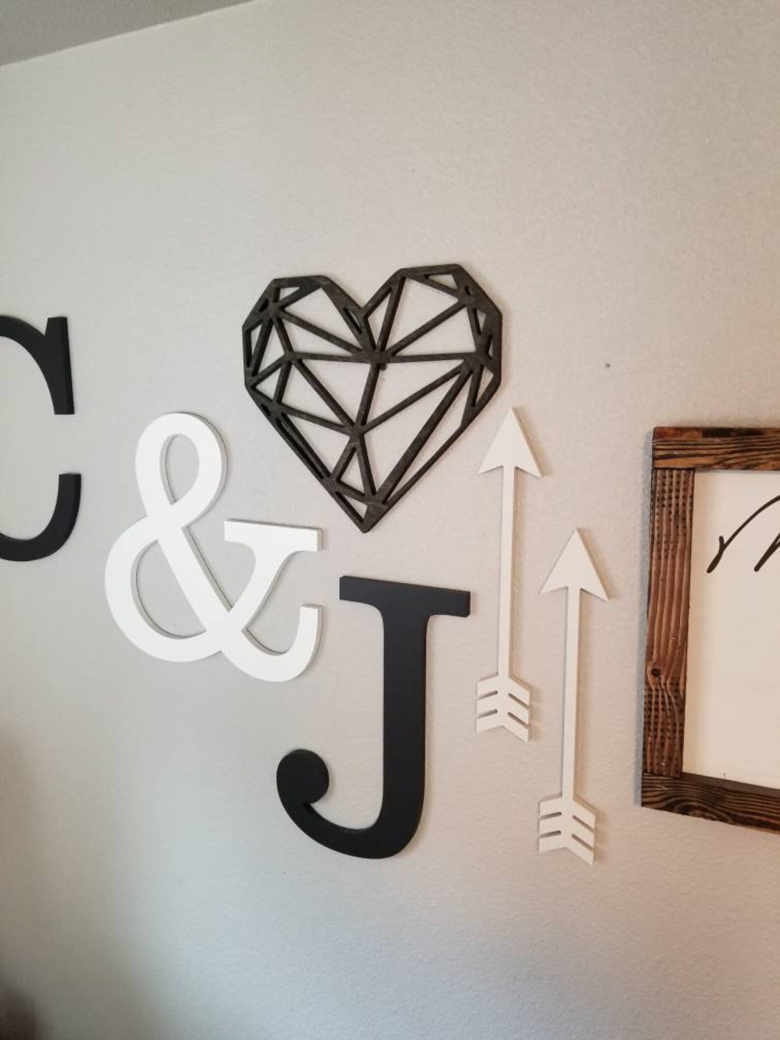 Heart Sign Wood Heart Sign Love Decor Love Wall Art - Etsy