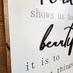 Fall Wood Sign, Autumn Shows Us How Beautiful It is to Let Things Go ...