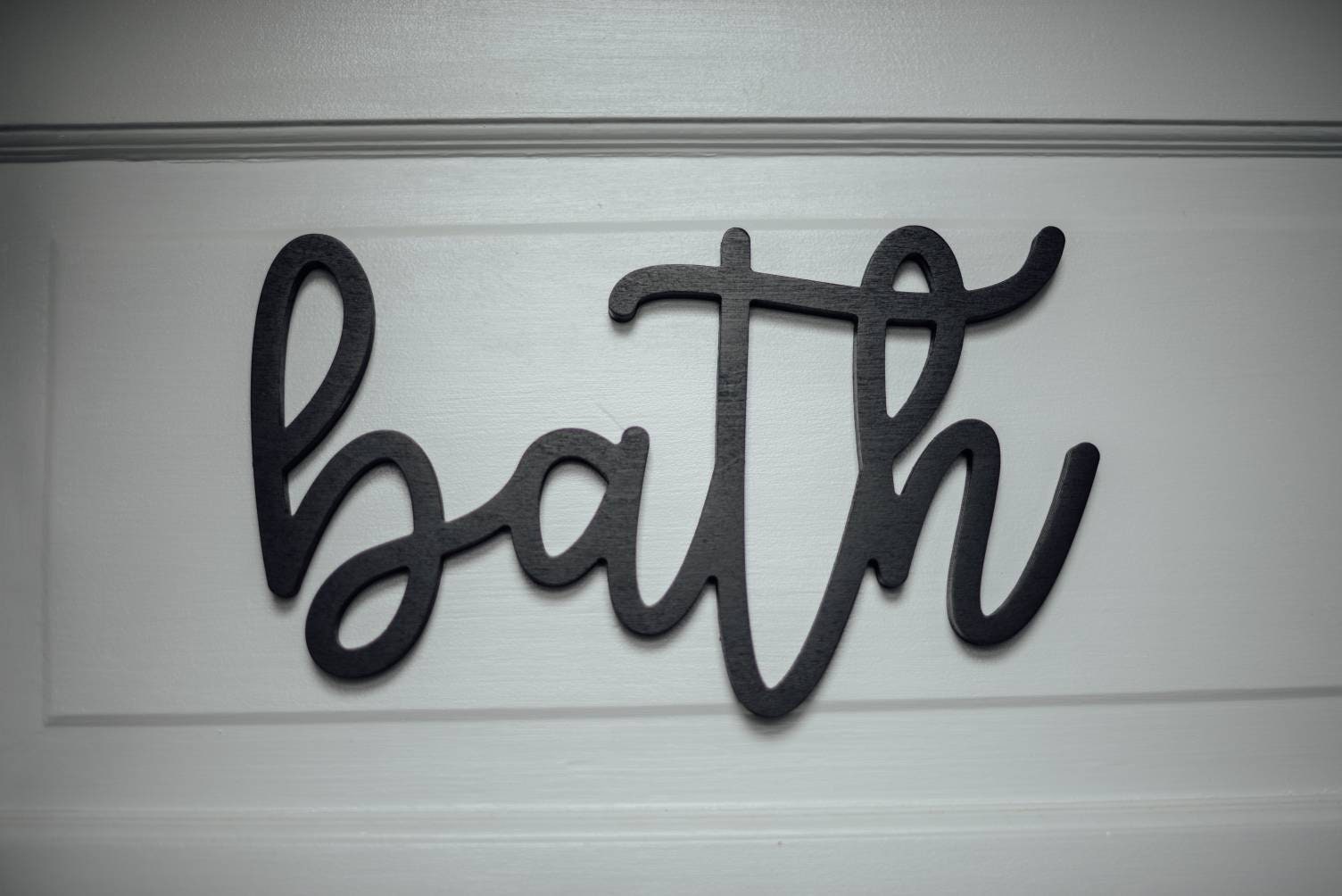 Bath Sign Bathroom Wall Decor Farmhouse Bathroom Decor - Etsy