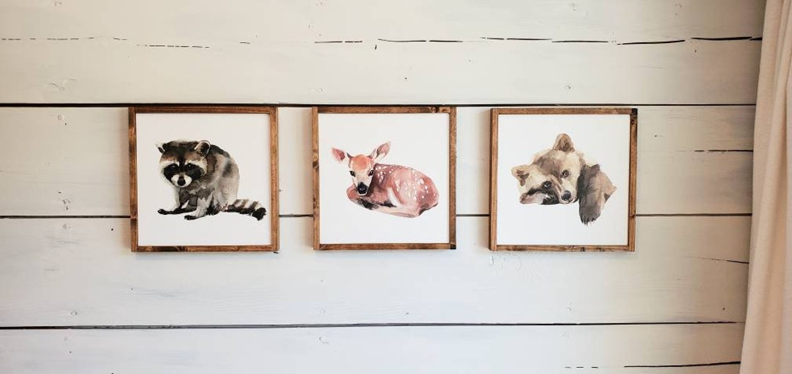 Woodland Baby Animal Signs Woodland Nursery Signs Baby Boy - Etsy