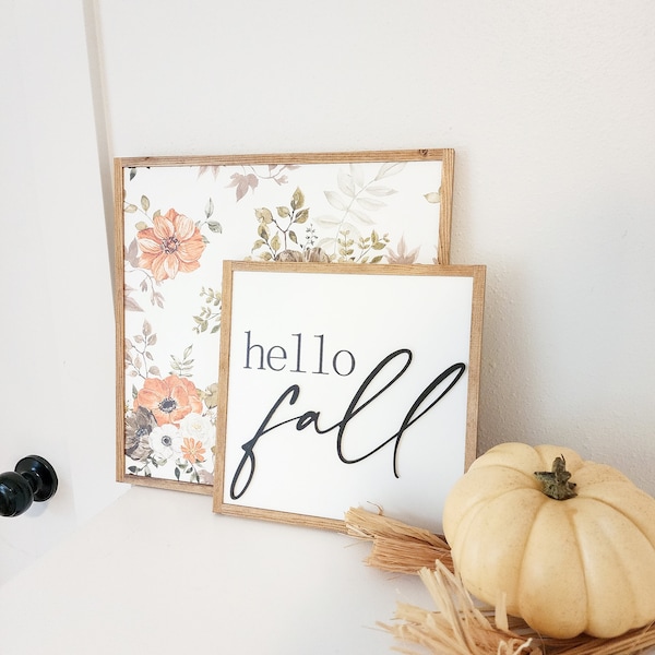 Fall Wood Signs - Etsy