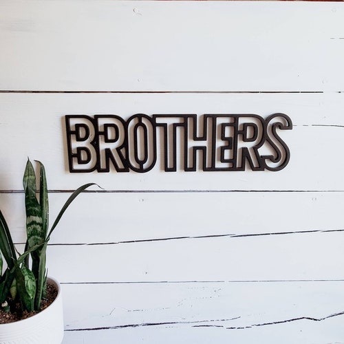 Brothers Sign Siblings Bedroom Shared Bedroom Playroom - Etsy