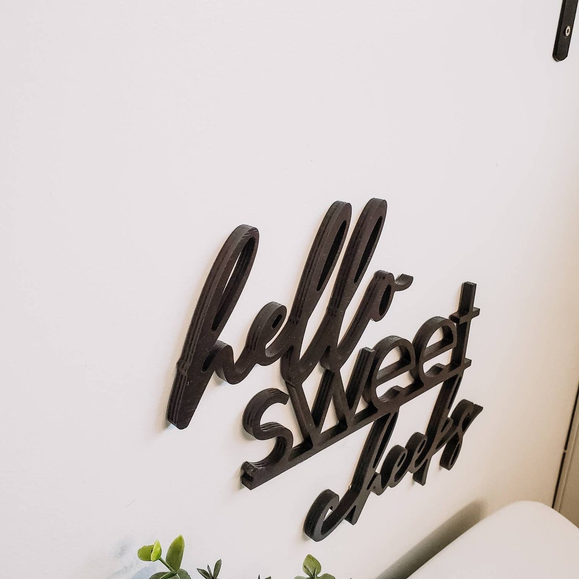 Hello Sweet Cheeks Word Cutout Bathroom Wall Decor Funny | Etsy