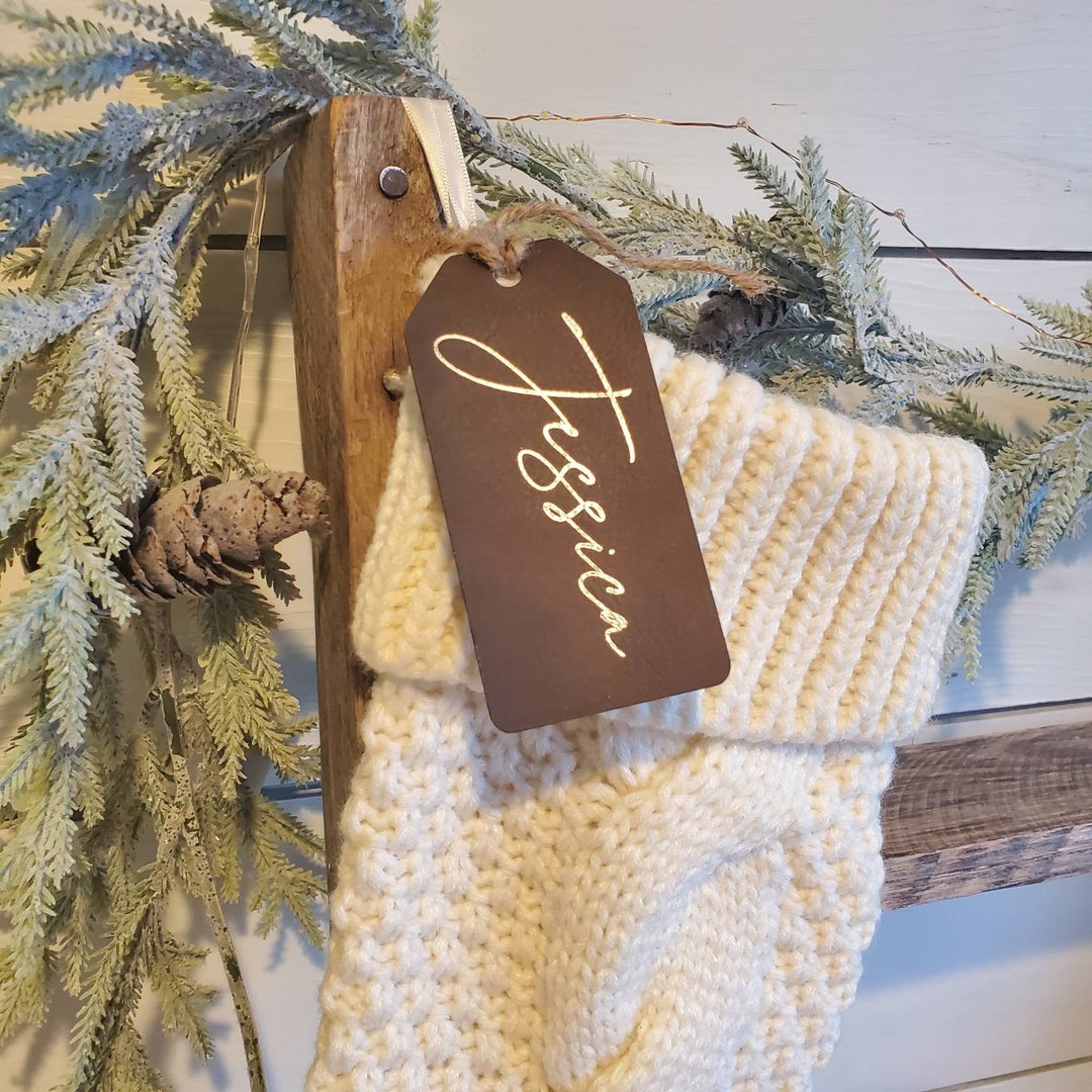 Personalized Christmas Stocking Tags, Christmas Gift Tags, Christmas ...