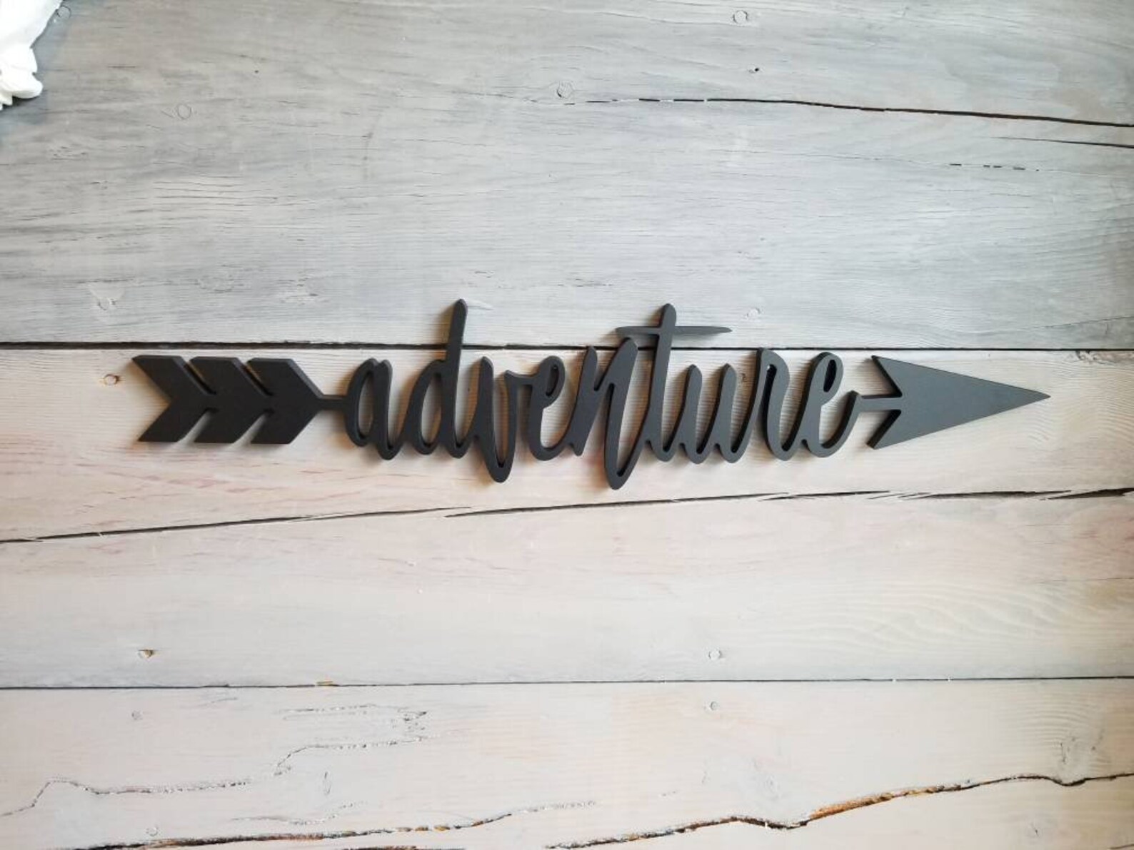 Adventure Sign, Arrow Wall Decor, Wood Arrow Sign, Travel Decor ...