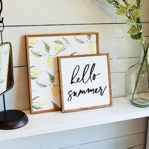 Summer Decor, Signs for Summer, Lemon Decor, Lemon Kitchen Decor ...