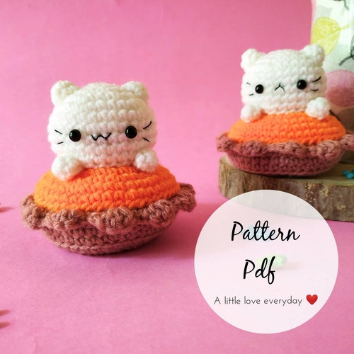 Amigurumi Pumkitty Pie / Crochet Pie / Amigurumi Pie Pattern / - Etsy