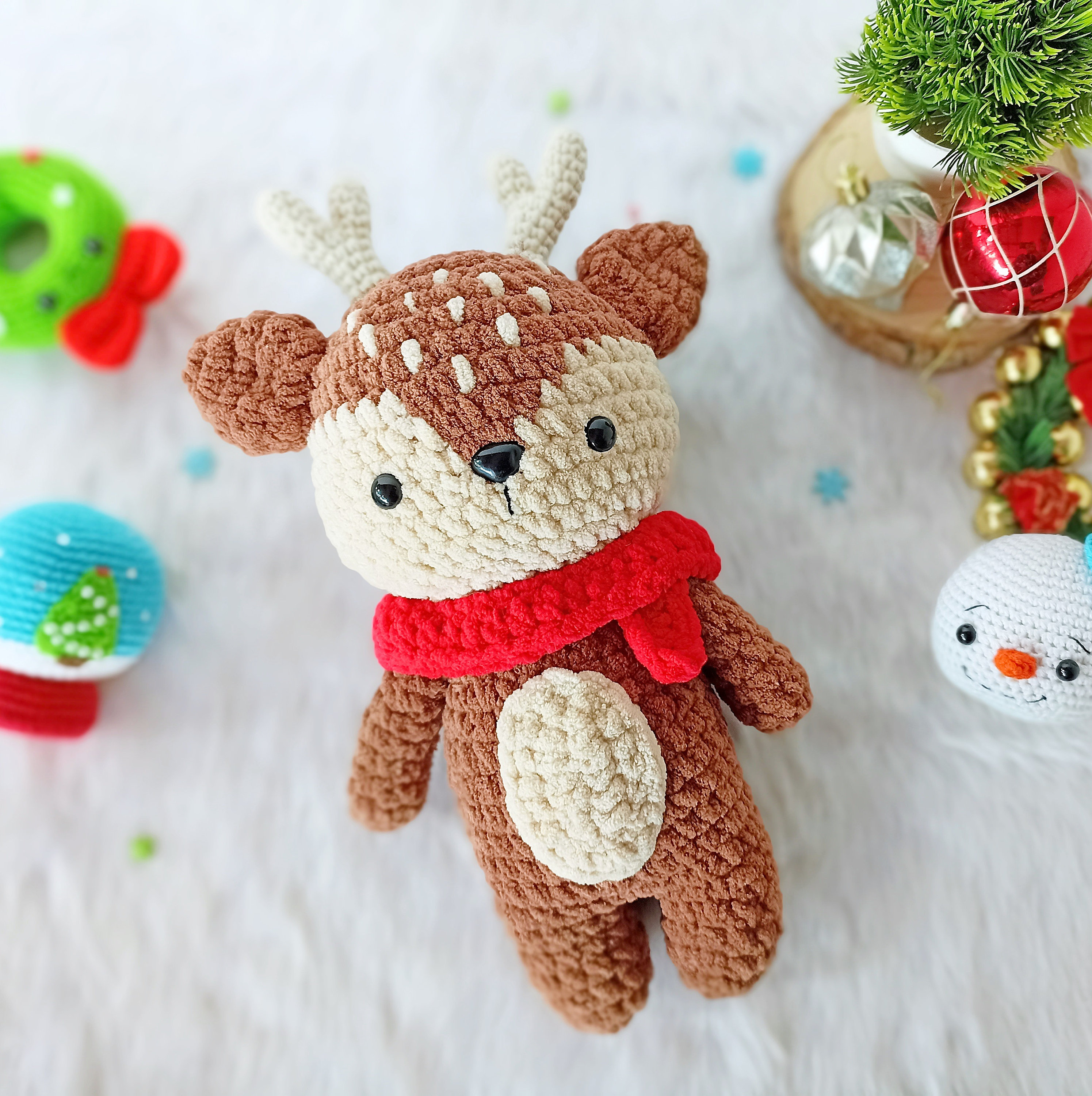 Amigurumi Reindeer Pattern / Plush Reindeer Pattern / - Etsy